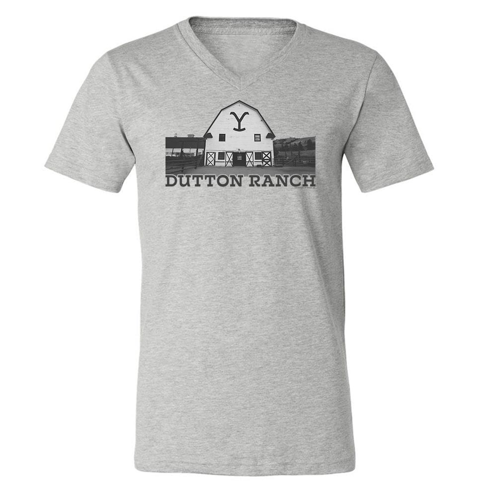 Yellowstone Granero del Rancho Dutton Adultos Camiseta con cuello en V ...