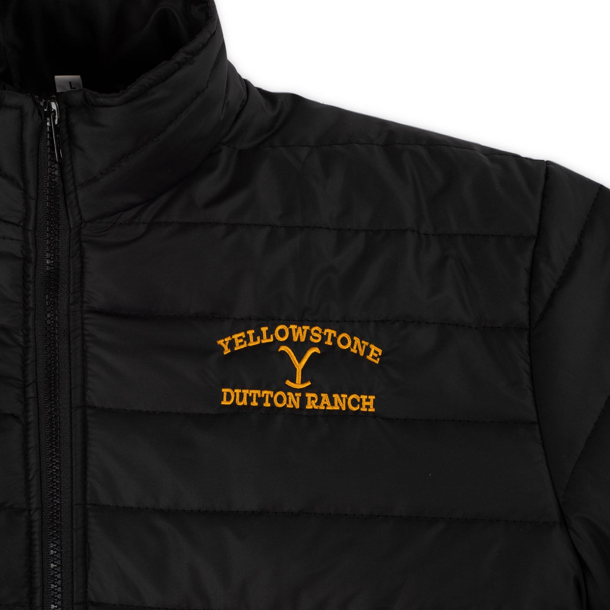 Yellowstone Dutton Ranch Logo Puffer Jacket – Paramount Shop