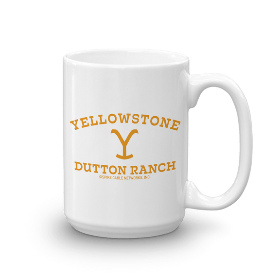 Yellowstone Dutton Ranch Logo White Mug – Paramount Shop