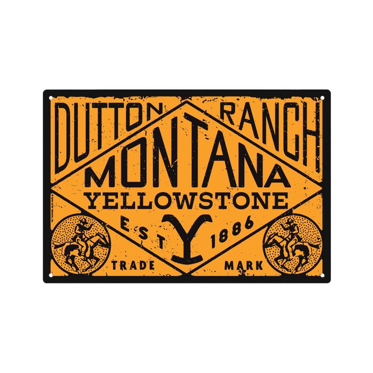 Yellowstone Dutton Ranch Montana Metal Sign – Paramount Shop