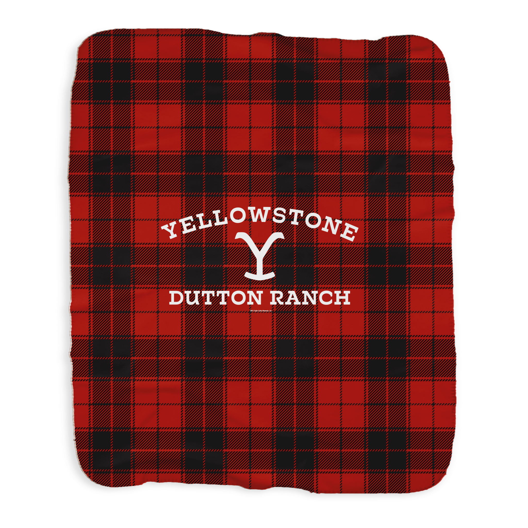 Yellowstone Dutton Ranch Plaid Sherpa Blanket – Paramount Shop