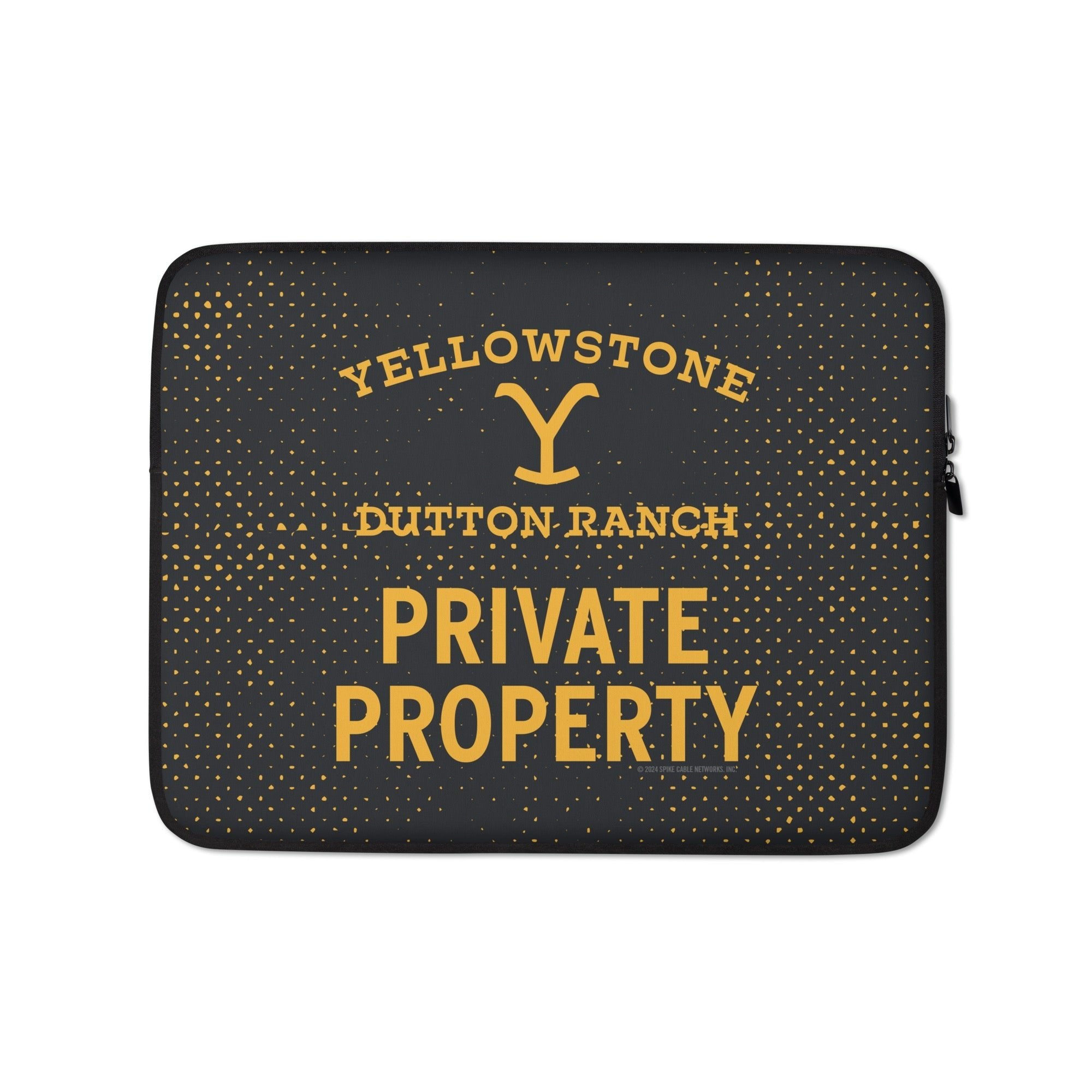 Yellowstone Dutton Ranch Private Property Laptop Sleeve – Paramount Shop