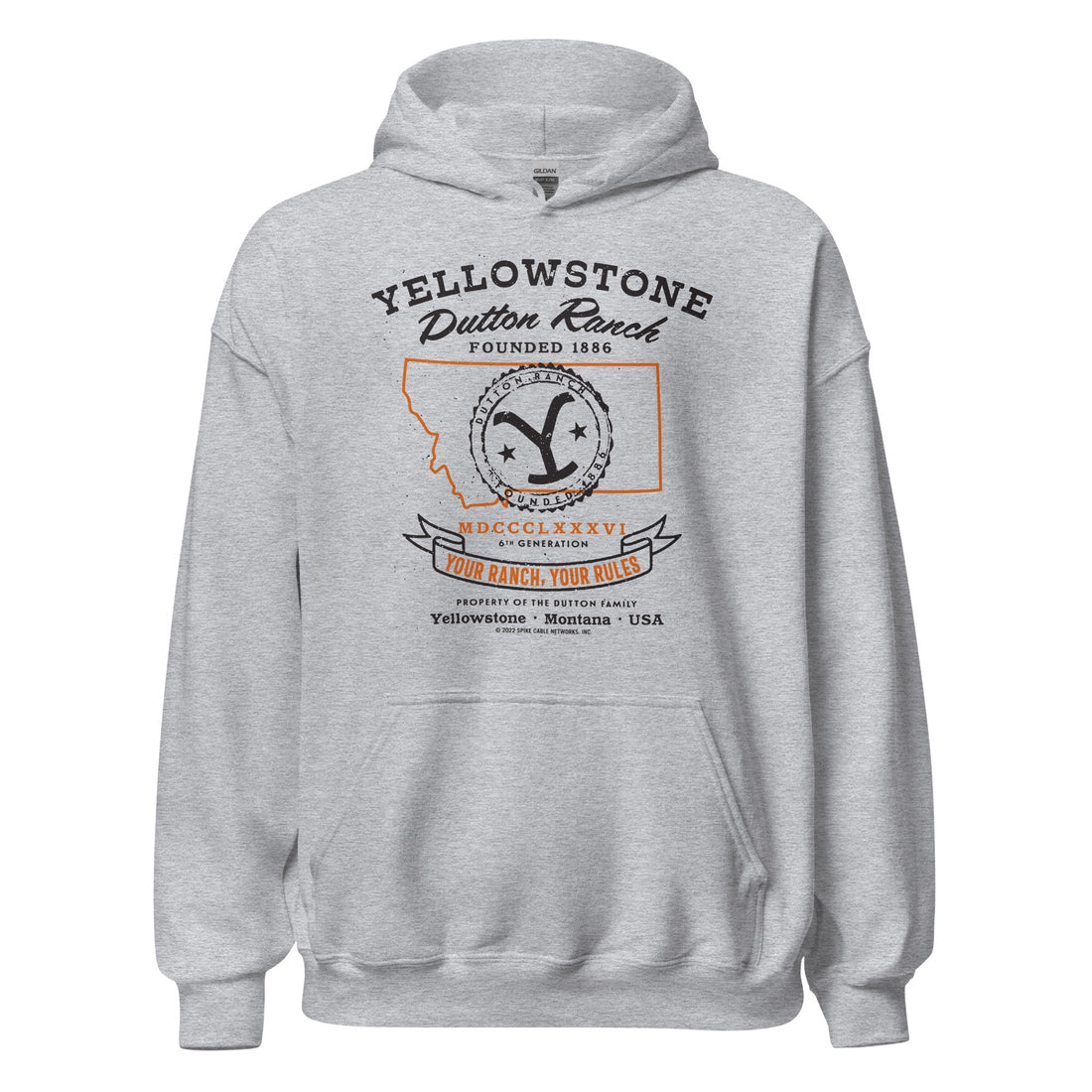 Yellowstone Dutton Ranch Your Ranch Your Rules Hooded Sweatshirt ...