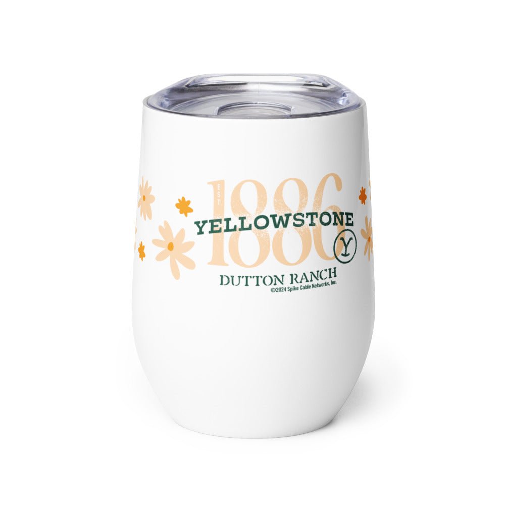 Yellowstone Floral 1886 Stainless Steel Wine Tumbler – Paramount Shop