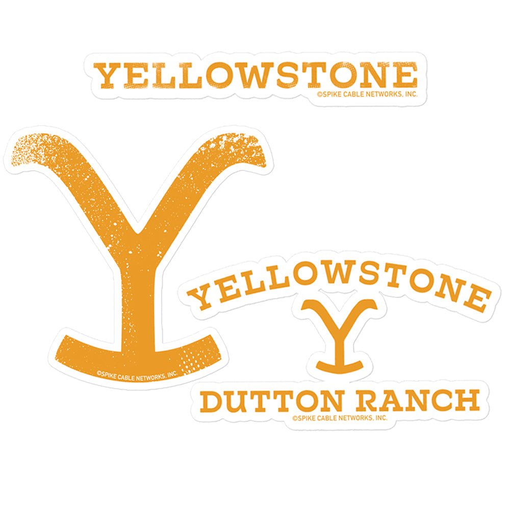 Yellowstone Logo Sticker Assorted Pack of 3 – Paramount Shop