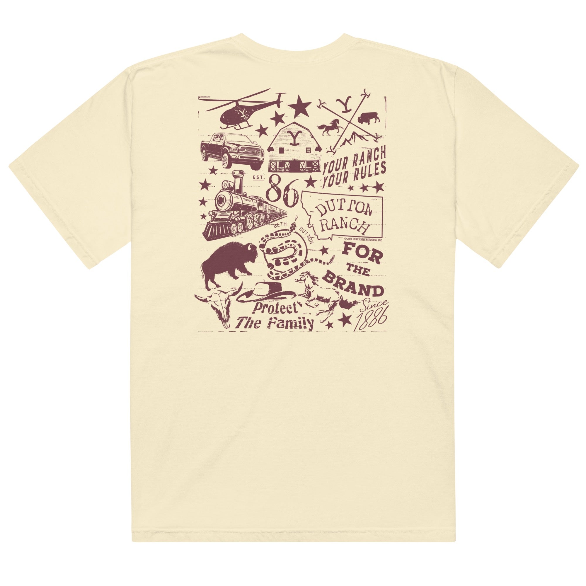 Yellowstone Mashup Comfort Colors T-Shirt – Paramount Shop