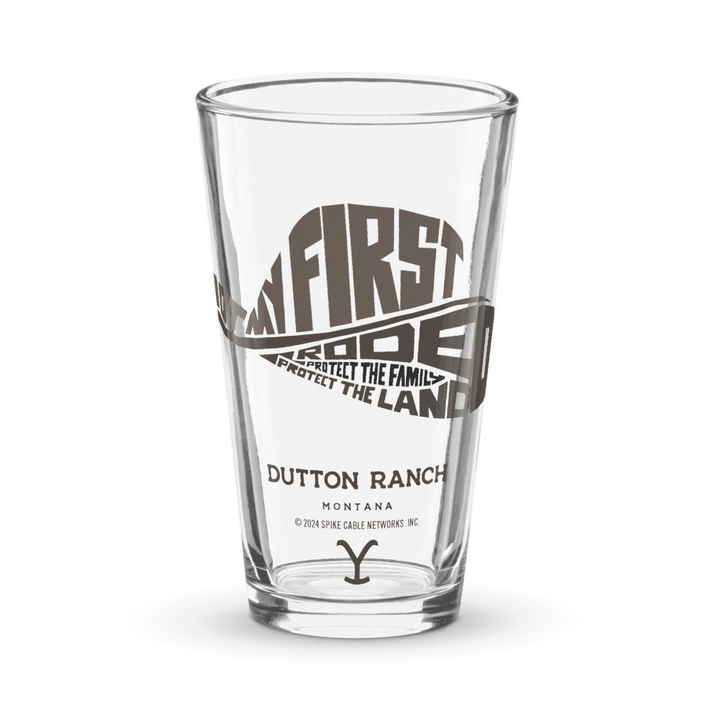 Yellowstone Not My First Rodeo Shaker Pint Glass – Paramount Shop