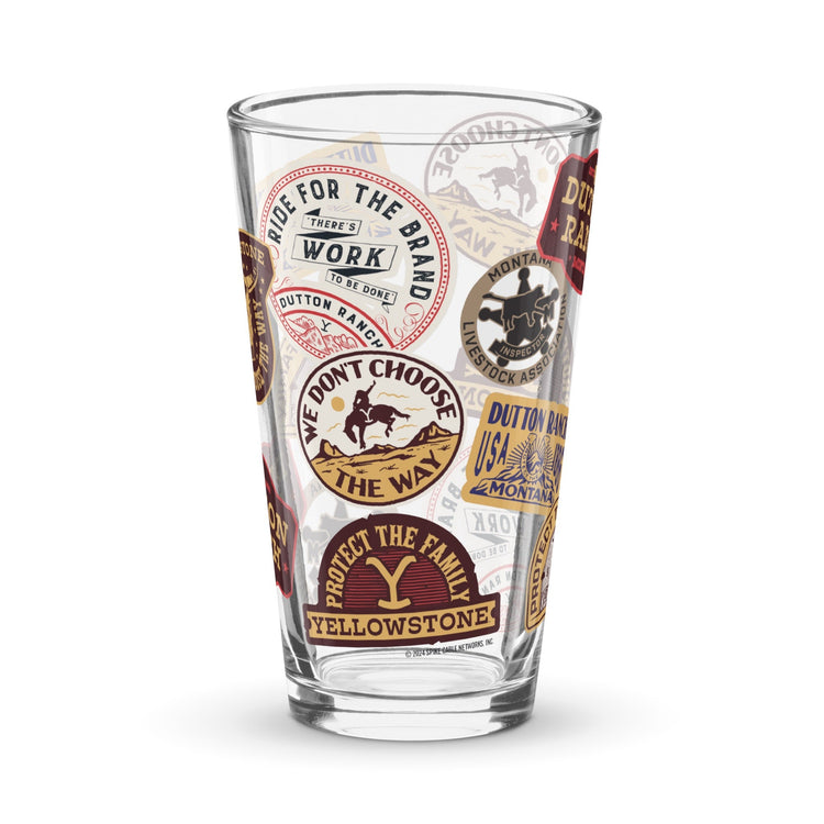 Yellowstone Patches Pint Glass – Paramount Shop