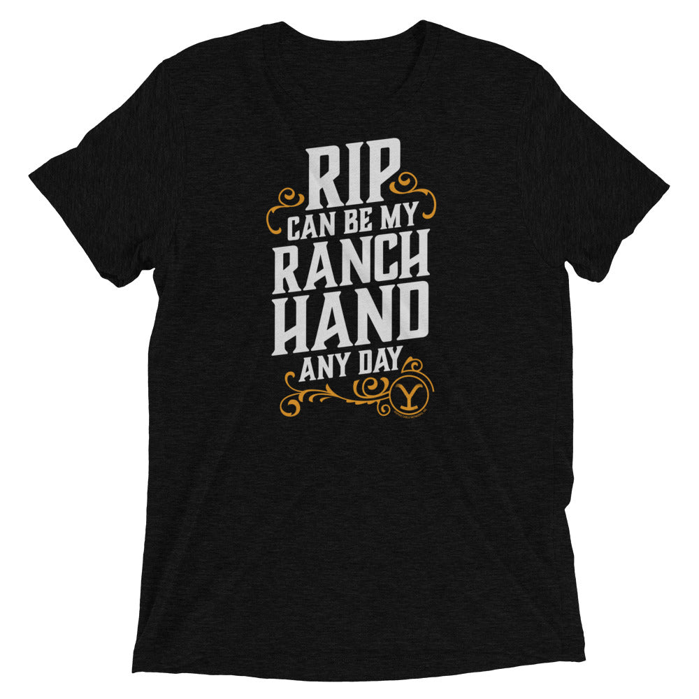 Yellowstone Rip kann jederzeit meine Ranchhilfe sein Unisex Tri-Blend T ...