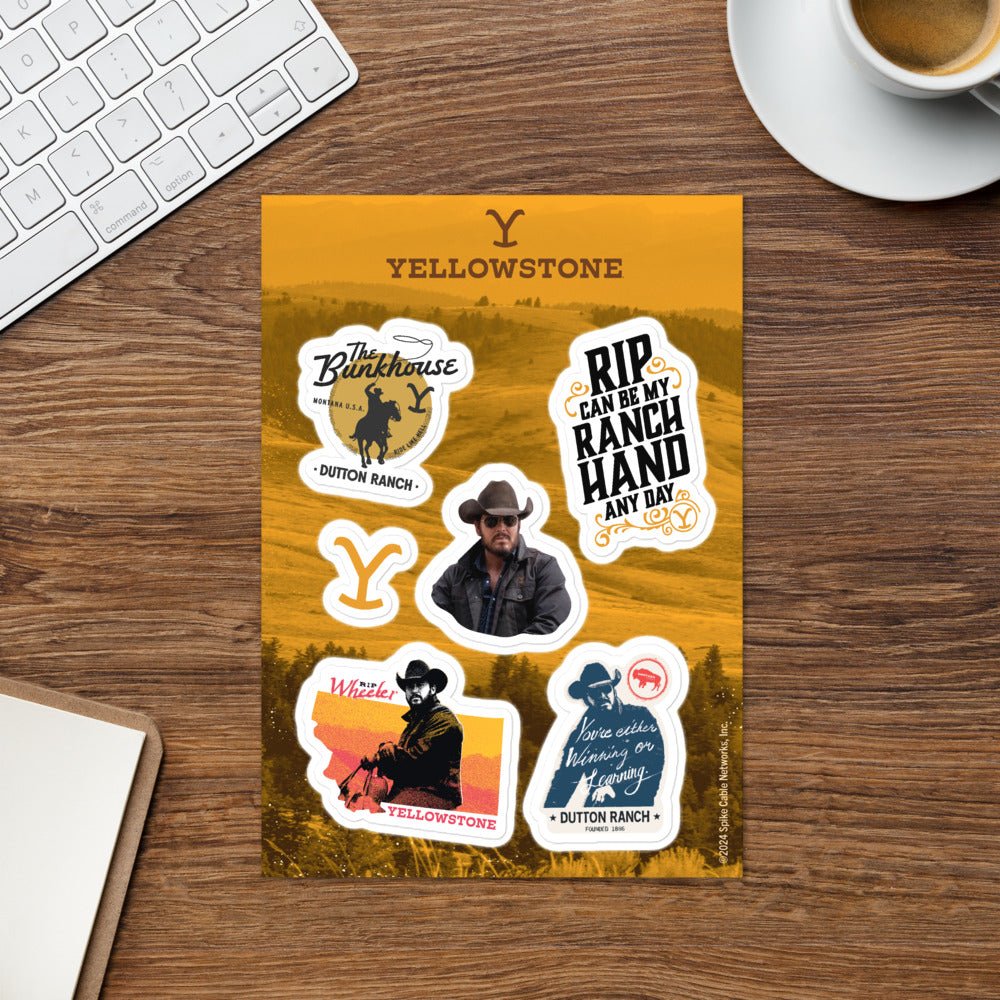 Yellowstone Rip Wheeler Sticker Sheet – Paramount Shop