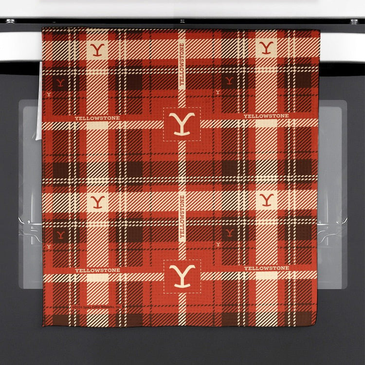 Yellowstone Tartan Logo Kitchen Towel – Paramount Shop